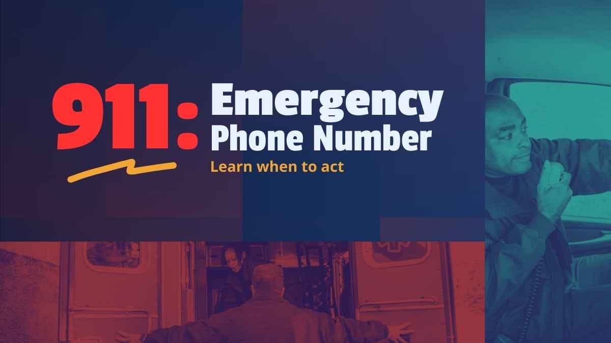 911: Diapositivas de números de teléfono de emergencia - Slides gratis
