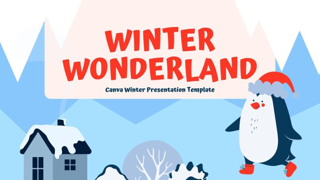 Toboganes del país de las maravillas invernales - Slides gratis