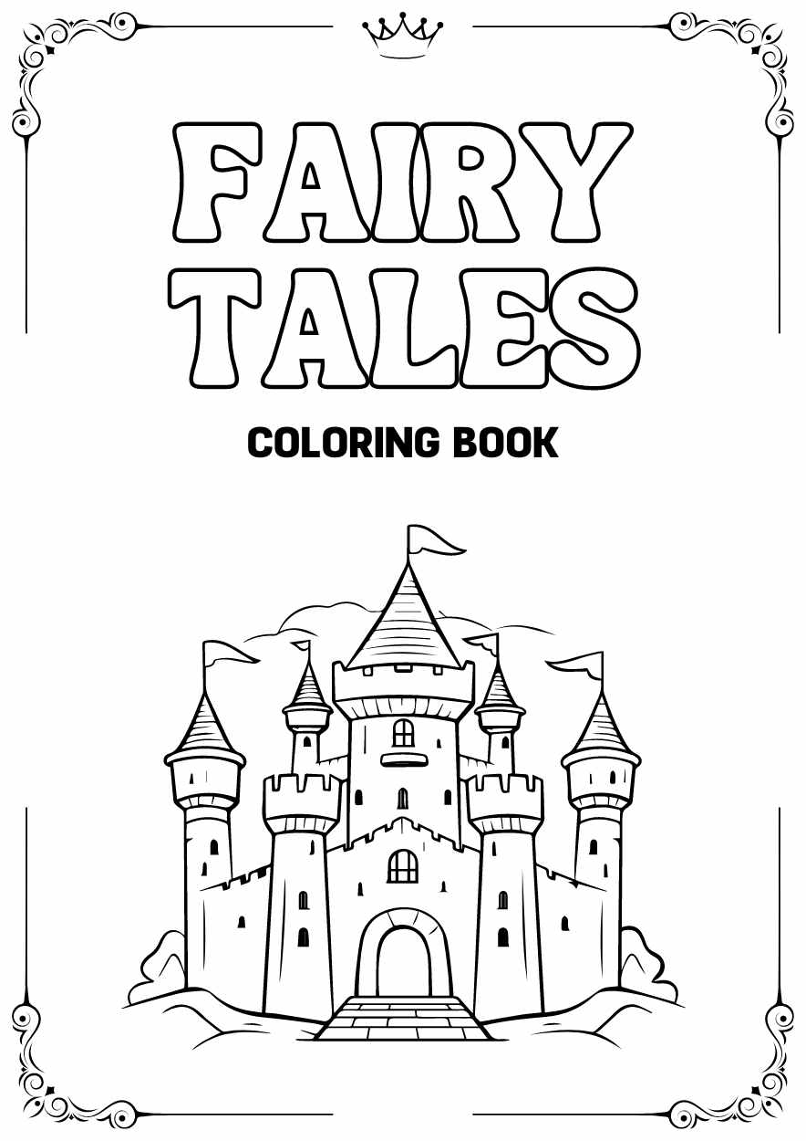 Hoja de trabajo para colorear de cuento de hadas - Slides gratis