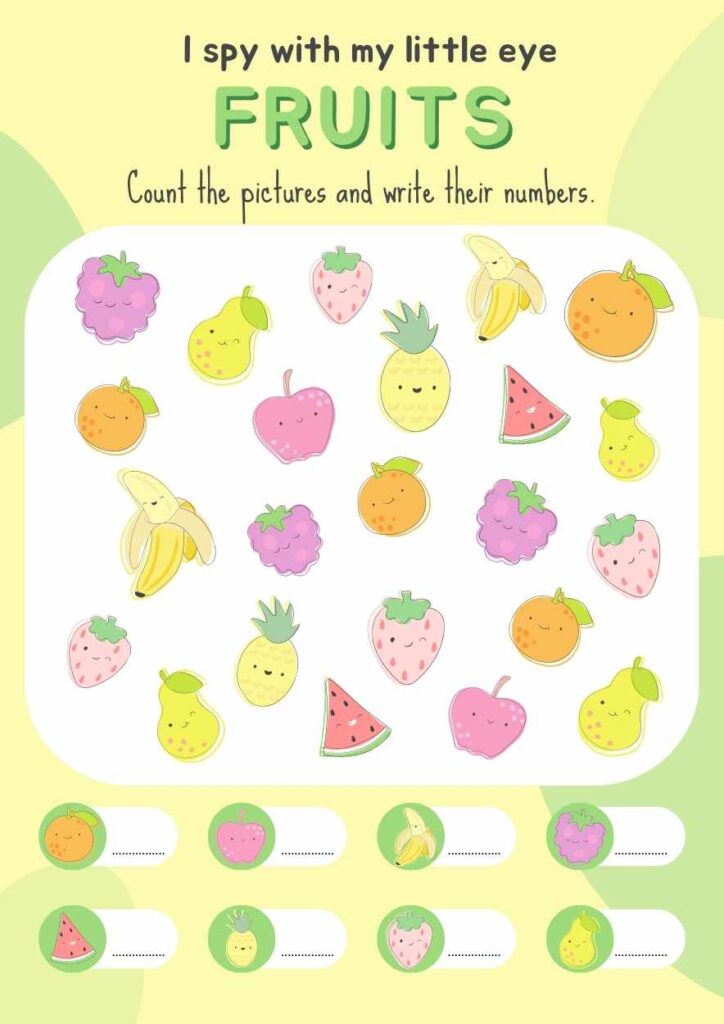 Linda hoja de trabajo Veo, veo con mi ojito - Slides gratis