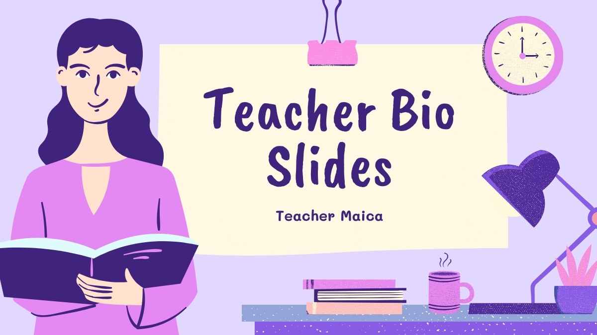 Diapositivas biográficas del profesor - Slides gratis