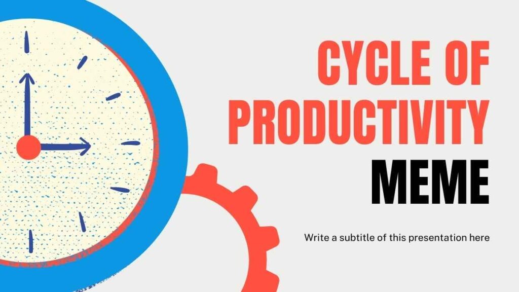 Infografía del meme del ciclo de productividad - Slides gratis