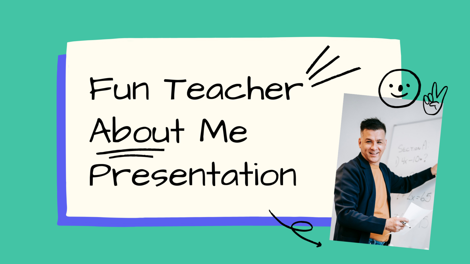 Profesor divertido sobre mí Diapositivas - Slides gratis