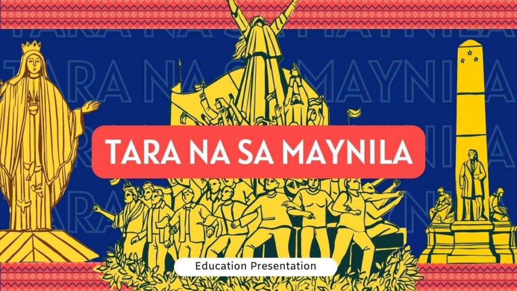 Diapositivas ilustradas de Tara na sa Maynila - Slides gratis