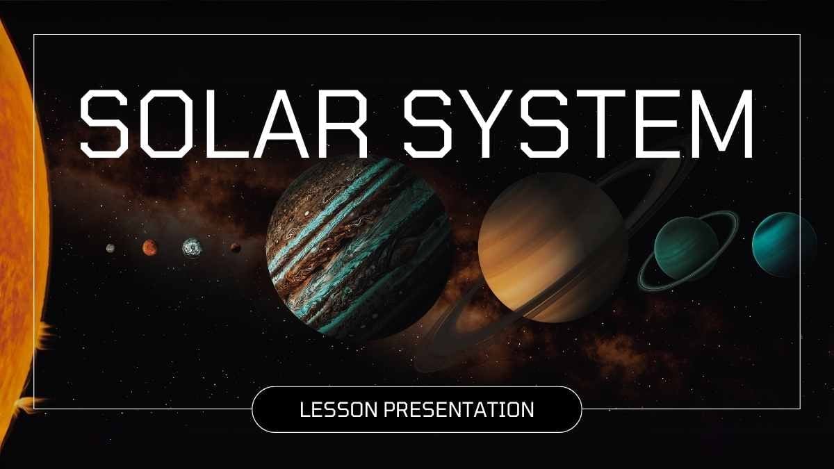 Diapositivas de lecciones mínimas del sistema solar - Slides gratis