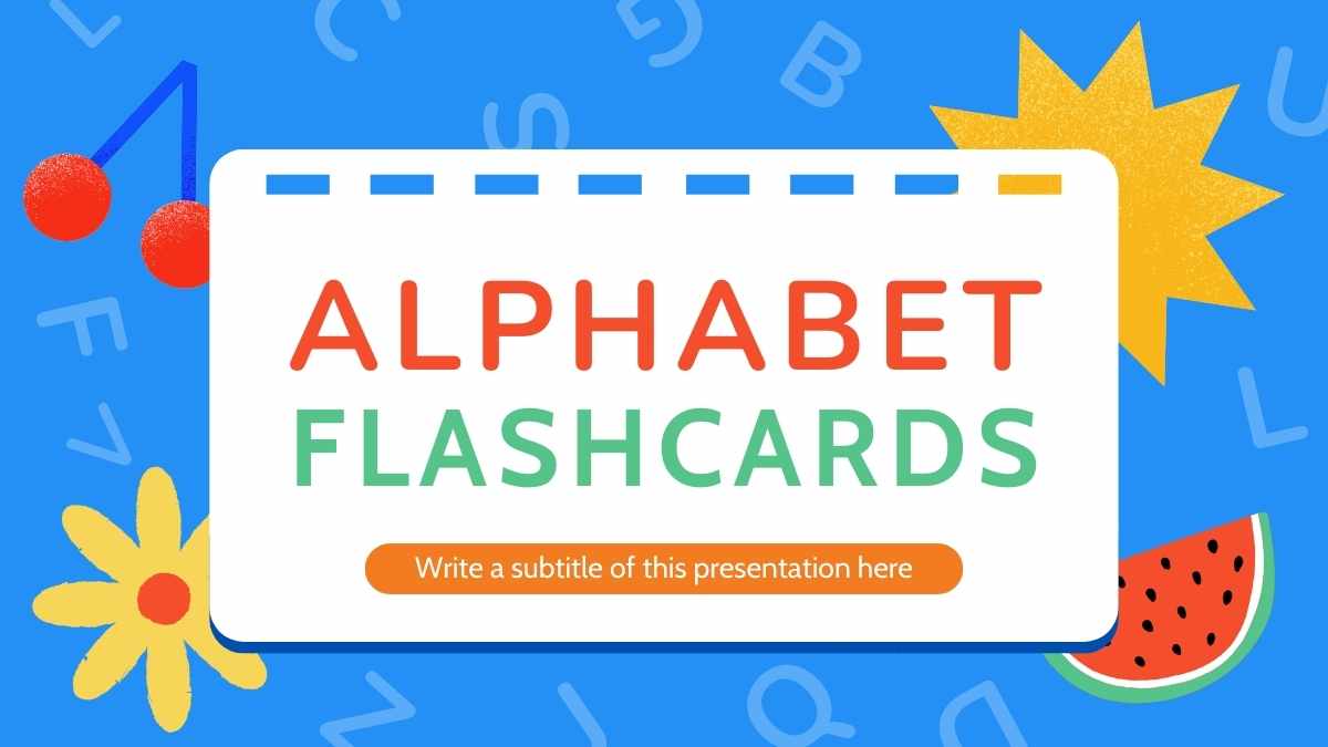 Tarjetas didácticas divertidas del alfabeto ilustrado - Slides gratis