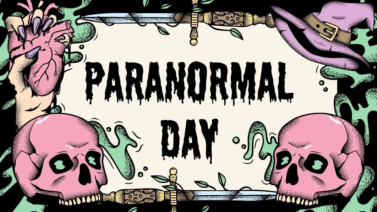 Diapositivas retro del día paranormal - Slides gratis