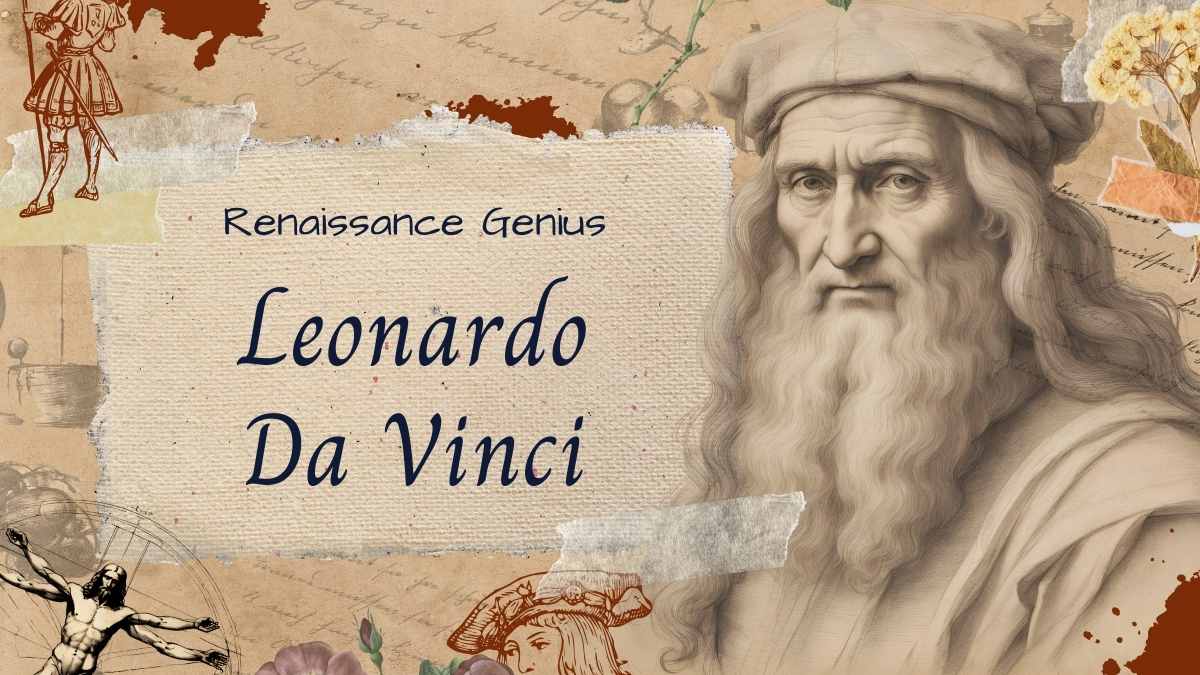 Diapositivas de la biografía de Leonardo Da Vinci - Slides gratis